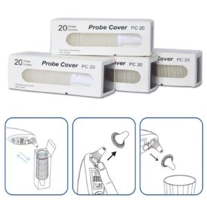 500pcs Ear Thermometer Probe Covers, Lens Filters， Refill Covers for All Braun themometer Thermometer Models Digital Thermometers Disposable Covers