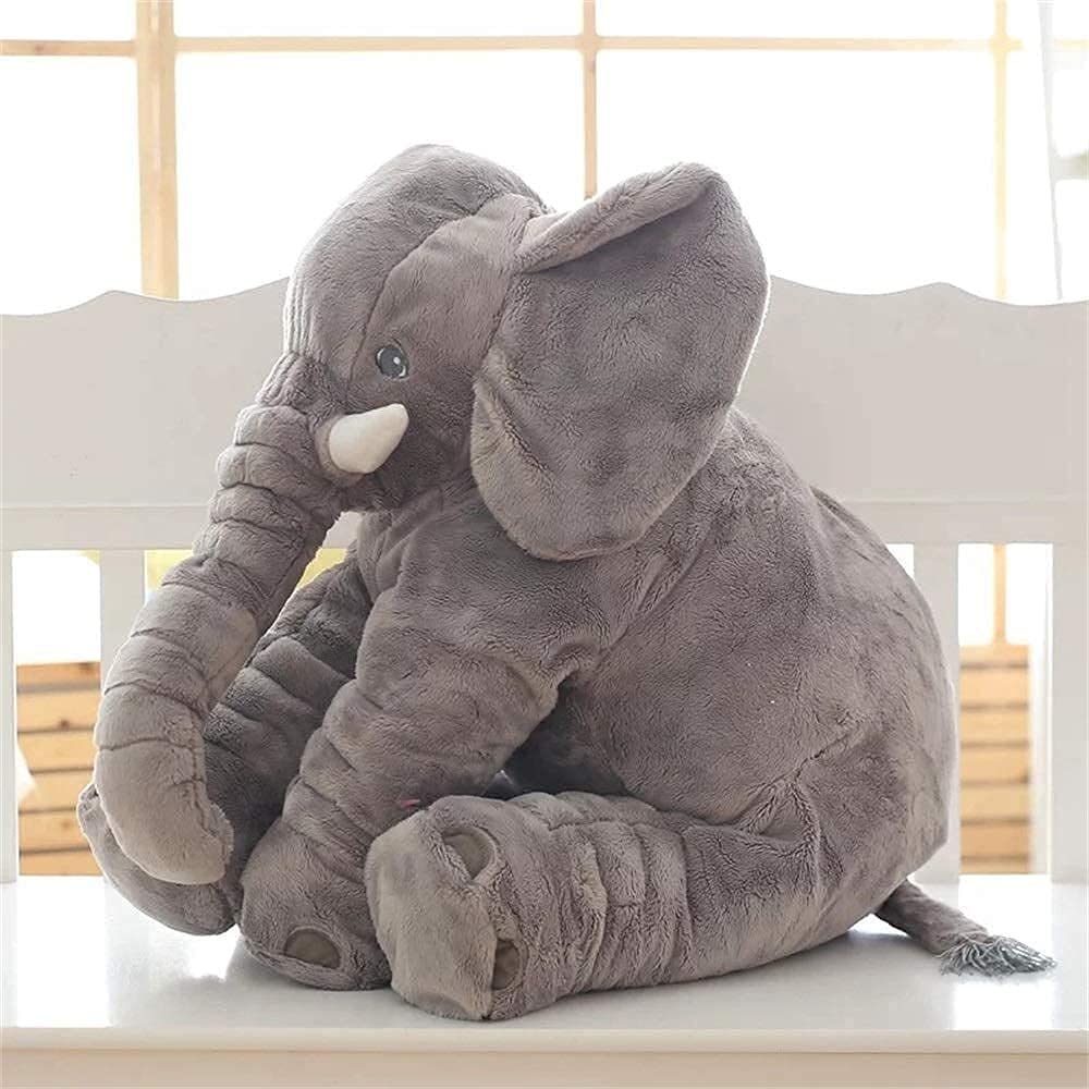 Hmcghie Giant Elephant Stuffed Animals Oversized 24 Inch Large Stuffed Elephant Pillow Toy Gray Gifts for Kids Girlfriend Home Decor