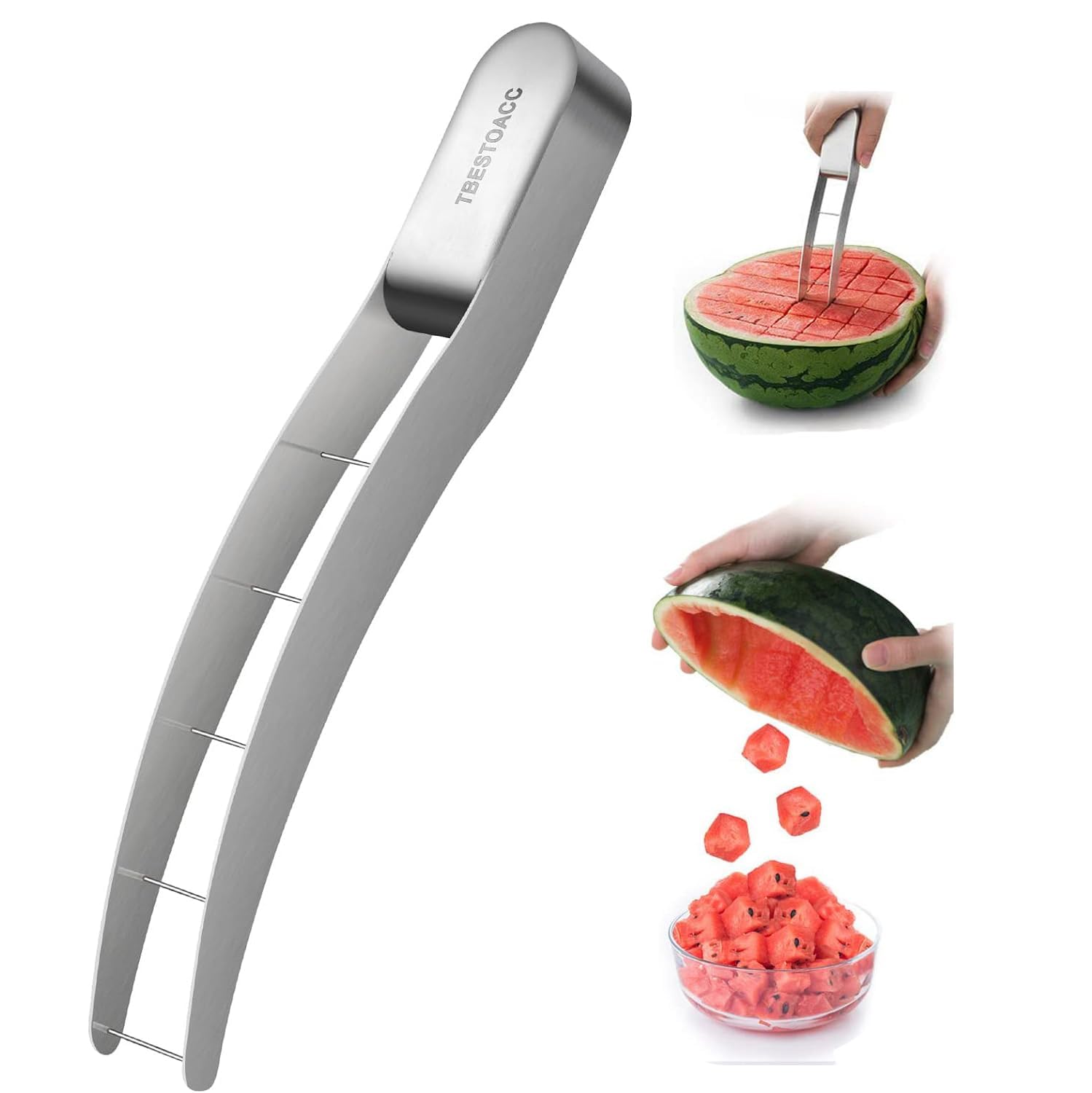 Watermelon Slicer, Watermelon Cutter, Melon Cutter Tool, Watermelon Cutting tool Stainless Steel Fruit Cutter