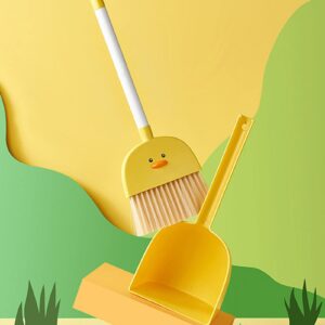 Kids Mini Broom Dustpan Set, Children's Cartoon Mini Broom Dustpan Set - Fun and Educational Cleaning Tool for Kids