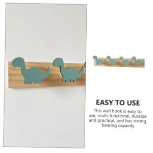 FONDOTIN Dinosaur Hook Wall Mounted Clothes Hanger Household Decor Keychain Hooks Entryway Hooks Modern Towel Hooks Rustic Towel Hook Wood Wall Hook Wall Hanging Hook Kitchen Hooks