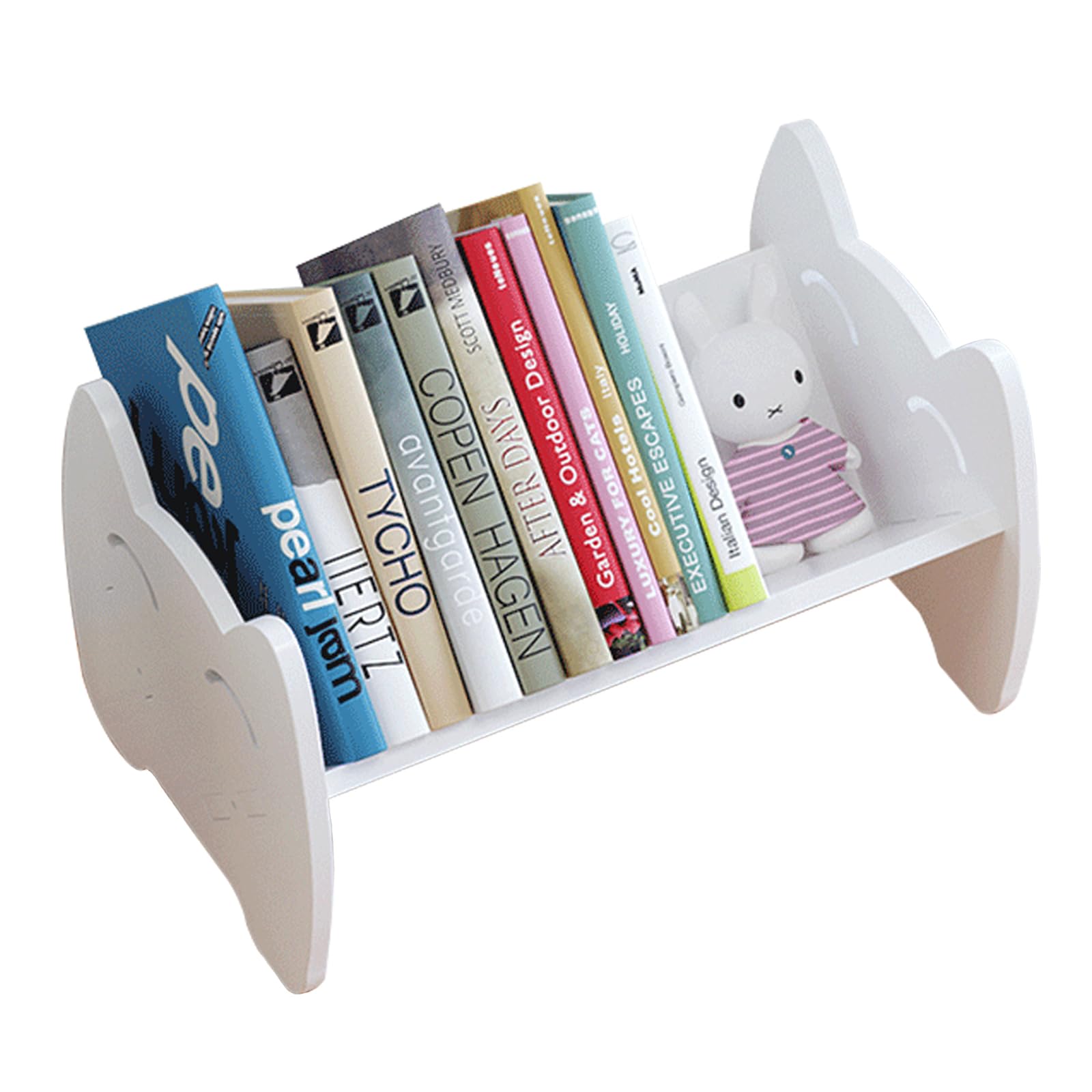 KUAIYU Kids Bookshelf, Desktop Bookshelf, Tilted Mini Bookshelf for Desk, Tabletop Bookshelf, Book Shelf for Books Magazine CD, Tiny Bookshelf and Storage Rack in Living Room/Office/Home.