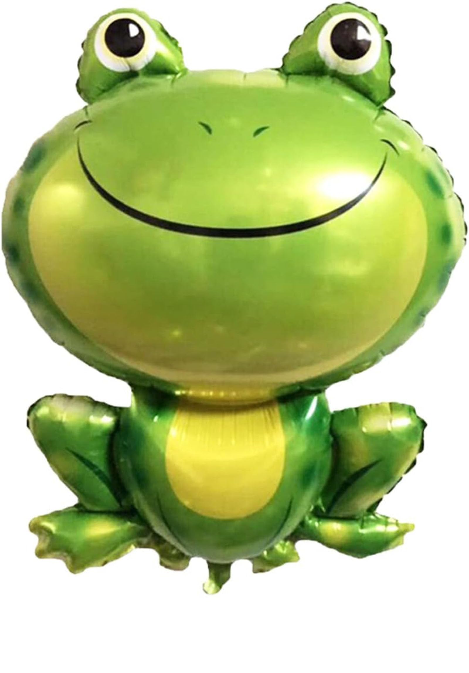 4PCS Frog Balloons Decorations Large Green Frog Mylar Foil Balloons for Animal Frog Reptile Themed Birthday Baby Shower Party Decoration Supplies