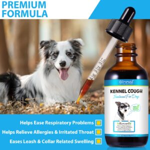 Kennel Cough for Dogs, SDJUFEI 60ml Dog Cough, Herbal Drops for All Breeds & Sizes, Supplement for Dogs Itch