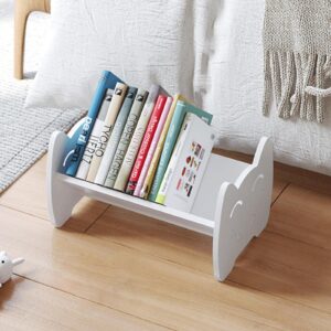 KUAIYU Kids Bookshelf, Desktop Bookshelf, Tilted Mini Bookshelf for Desk, Tabletop Bookshelf, Book Shelf for Books Magazine CD, Tiny Bookshelf and Storage Rack in Living Room/Office/Home.