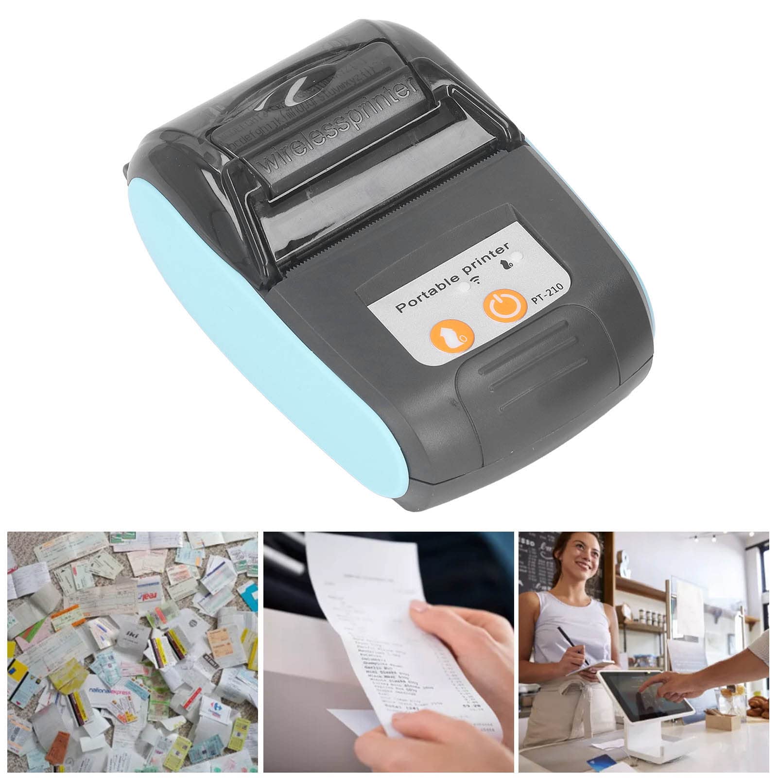 Bluetooth Receipt Thermal Printer, 58mm Bluetooth Receipt Printer, Mini POS Receipt Printer for Clothing Industry Convenience Stores, Portable Receipt Printer (Without