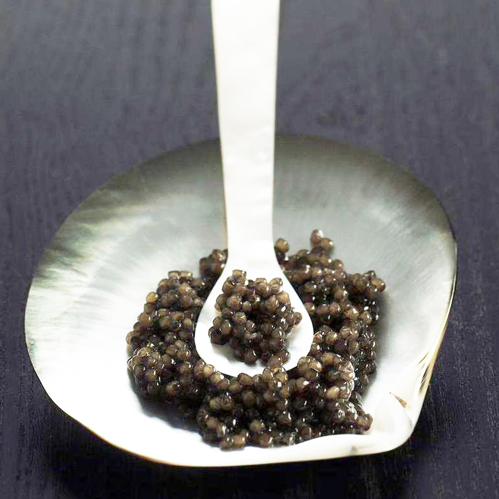 Caviar serving set - Caviar Spoons - Mother of Pearl Spoon Set with Gift Box Packaging - Serving Caviar Eggs and Dessert