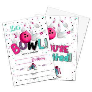 oztemety unisex-adults birthday party invitations, 20 multicolor cards with envelopes, 4x6 inches, durable, reusable, smooth writing surface