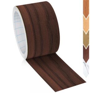 gscit club wood grain repair tape, 2.4 inch x 15ft self adhesive walnut grain repair patch for tables, chairs, baseboards, doors, windows, floors, handicraft diy.