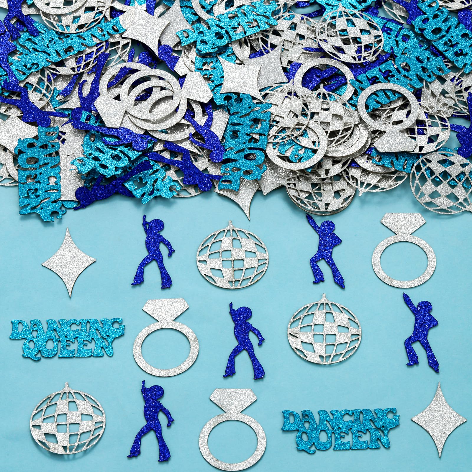 Balterever You are The Dancing Queen Decorations Dancing Queen Confetti Disco Bachelorette Party Table Confetti Dancing Queen Table Decor for Bachelorette Bridal Shower Engagement Party Decors