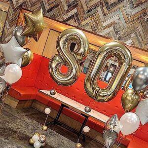 Champagne Gold Number 30 Balloons, 40 Inch Light Gold Foil Number 3 & 0 Balloons for Women, Self Inflating 30th Birthday Balloons for 30 Year Old Men Anniversary Birthday Party Decorations Supplies