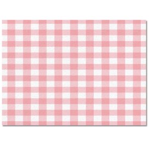 Pink Buffalo Plaid Rug, Fluffy Pink Rug Plush Area Rug, Pink and White Rug, Checkered Rug Living Room Rugs, Area Rugs for Kids Room & Bedroom Decor, Rugs for Living Room, Carpet 3x5ft Rugs for Bedroom