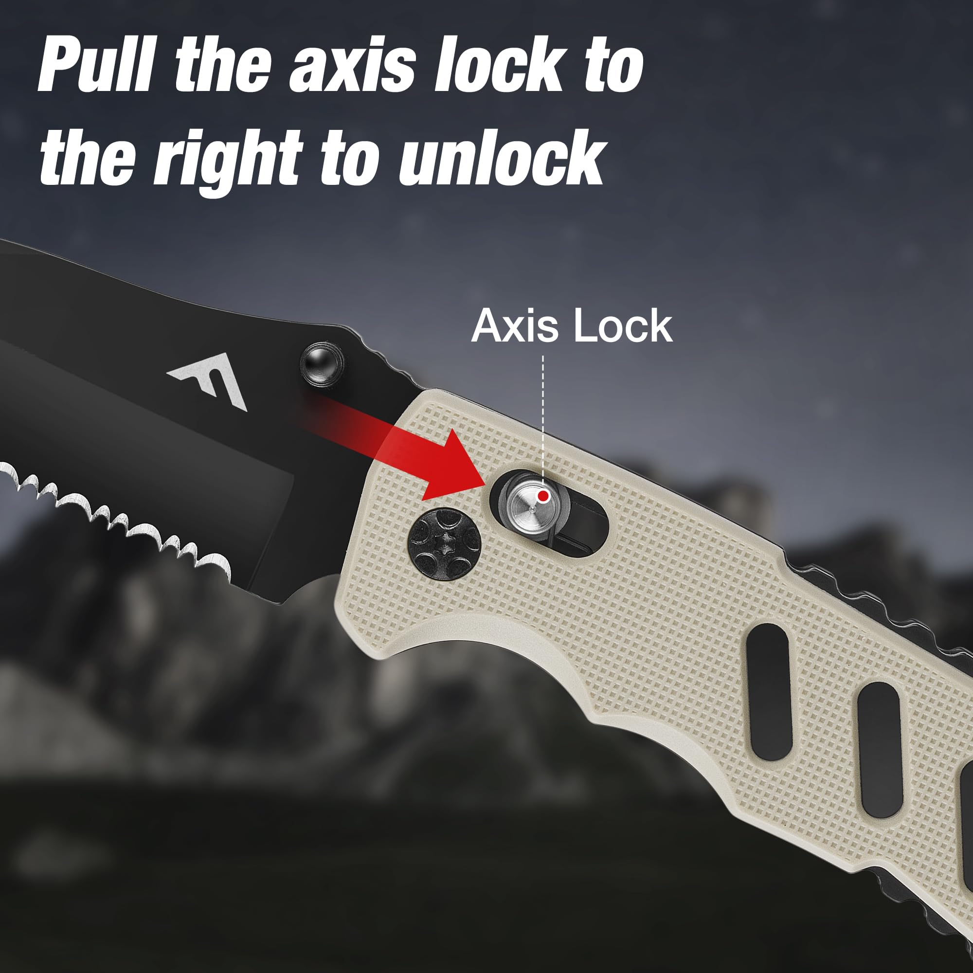 FLISSA Folding Pocket Knife with Clip, Glass Breaker and Seatbelt Cutter, Survival Knife for Emergency Rescue Situations, EDC Knife for Tactical, Hunting, Camping, Outdoor, Unique Gifts for Dad, Father