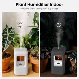 Humidifiers for Bedroom, Small Cool Mist Ultrasonic Air Humidifier Quiet for Indoor Plant Baby Nursery Adults Kids Large Room Home Office Desk, Mini Cute Anti Gravity Water Drop, Easy to Clean