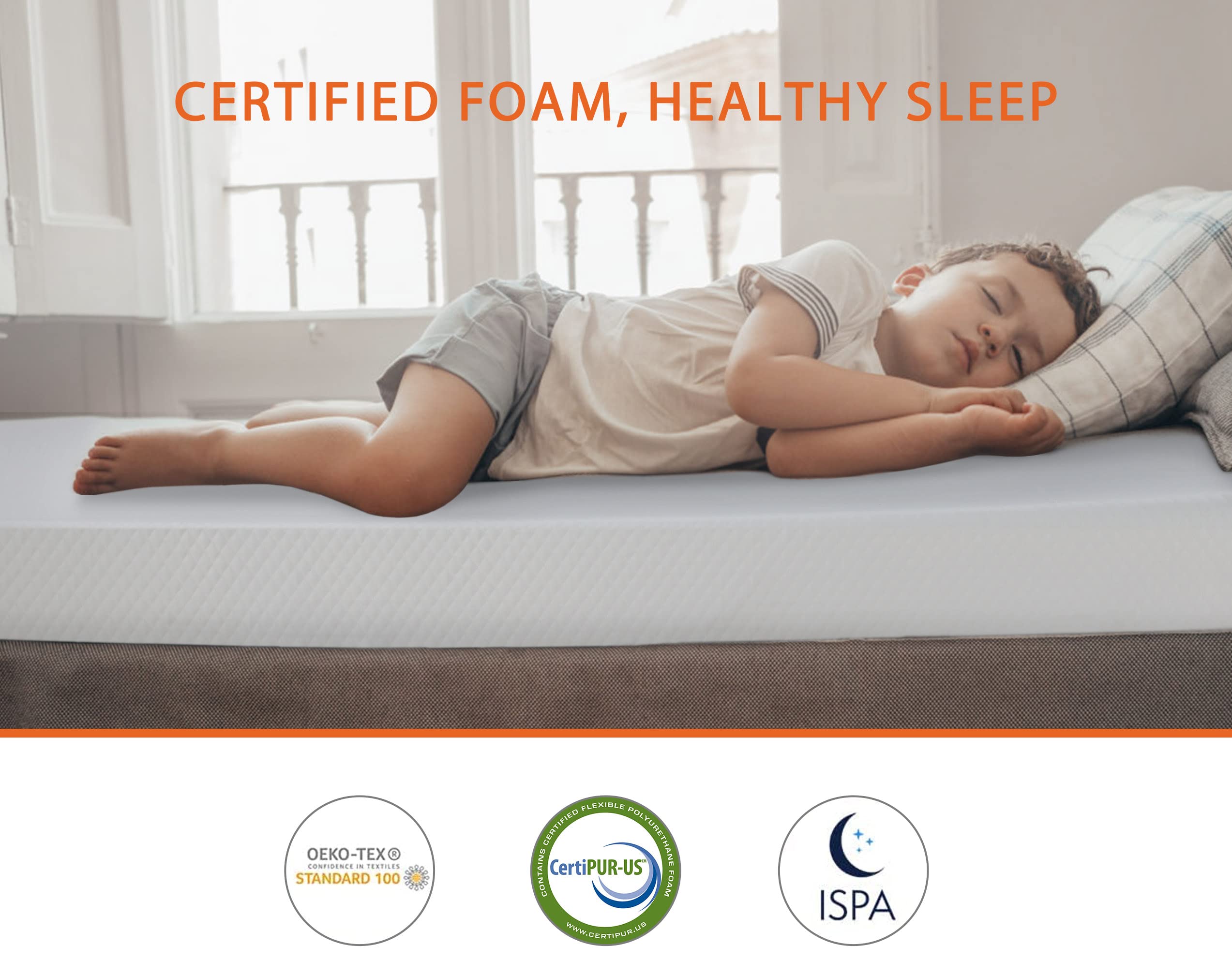 6 Inch Twin Mattresses,Twin Gel Memory Foam Mattress,Twin Size Mattress for Comfortable Sleep and Pressure Relief,Medium Firm Mattresses CertiPUR-US Certified/Bed-in-a-Box