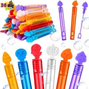 joyin 36 pcs halloween bubble wands, mini bubbles party favors for kids, children bubble toys bulk, halloween party favors, goodie bags stuffers, outdoor indoor activity use, carnival prizes