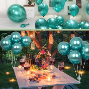 Metallic Green Balloons - Thickened 86Pcs Chrome Green Balloons Different Sizes 5/10/12/18 inch Green Balloon Garland Arch Kit for Birthday Wedding Halloween Christmas Bridal Shower Decorations