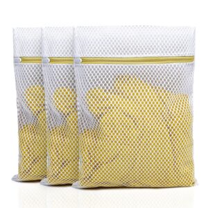 mesh laundry bags for delicates, wash bags for lingerie 12x16 inch(3 medium)