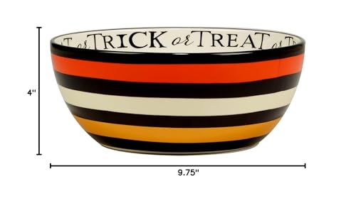 Certified International Spooky Halloween 110oz.Deep Bowl, Multicolor