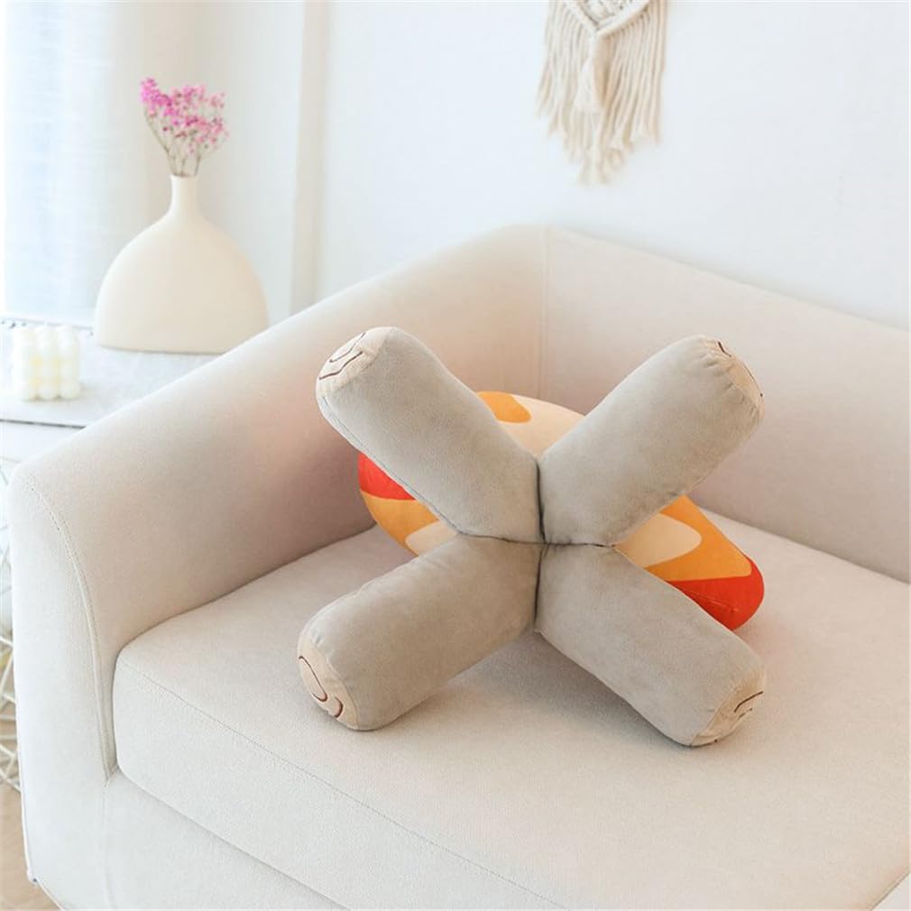 EASELR WeightedPlush Funny Campfire Plush Toys, Soft Simulation Bonfire Stuffed Plushies Doll Fake Fire Firewood Plush Pillow for Outdoor Camping Room Decor Kids Pleasantly Surprised Gifts