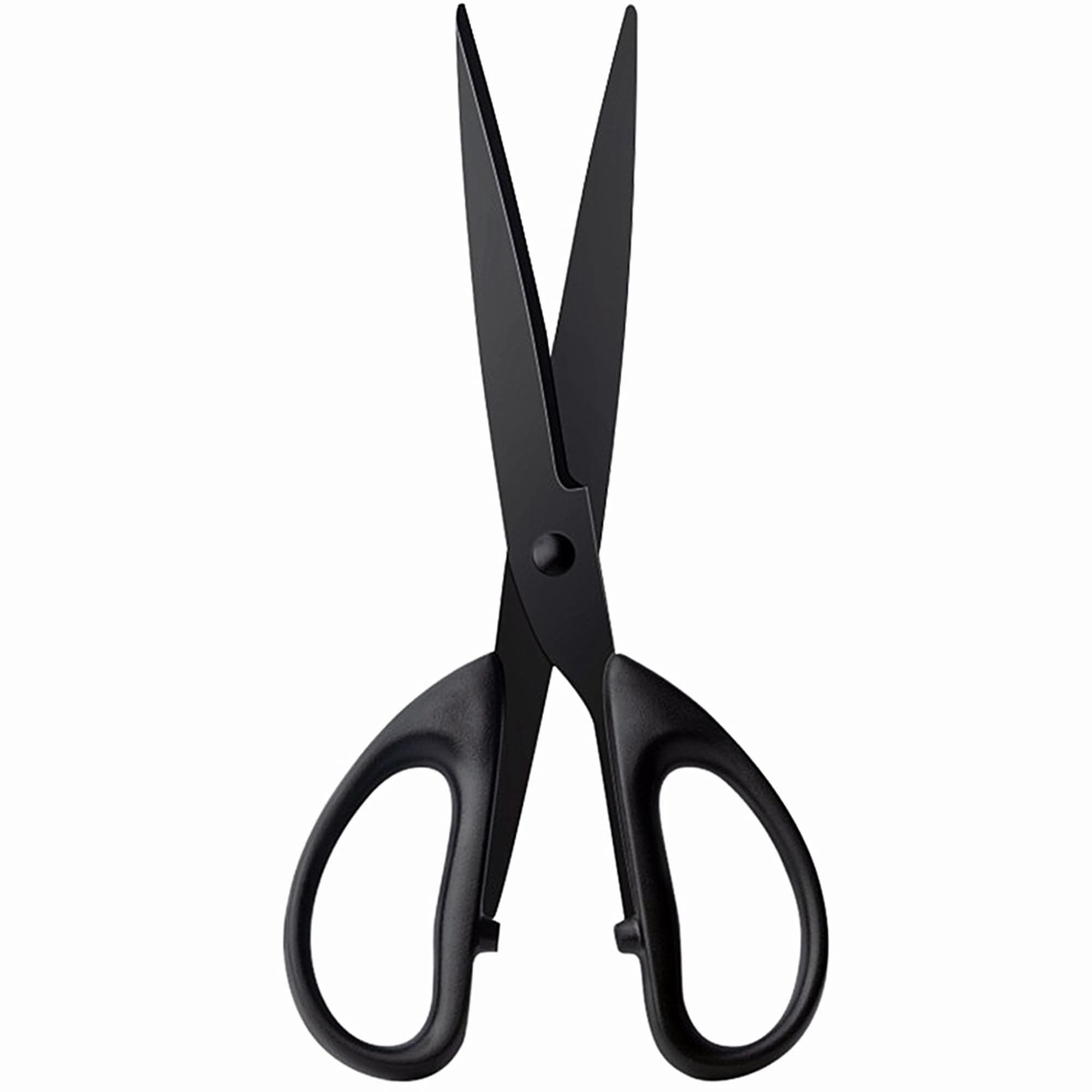 Black Office Scissors 7 Inch All Purpose Sharp Scissor Stainless Steel Blade Shears Straight ABS Handle Shear for Paper, DIY Craft, Office, School, Home