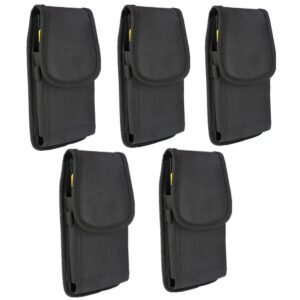 5pcs venrea tc53 tc58 tc21 tc26 scanner holster,rugged carrying case, holder with metal clip & belt loops fit for eda50 eda51 ct40 ct50 ct60,m60, mc67 handheld barcode touch mobile computer, 7 inch