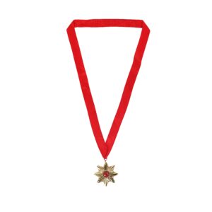 dracula medal with red ribbon