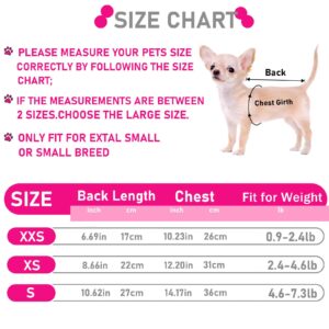 Kallfir's cutie XXS Dog Sweater, 2 Pieces Turtleneck Knitted Chihuahua Sweater Yorkie Teacup Dog Clothes Small Dogs Girl Winter Warm Sweaters Pet Cat Sweater Cold Weather Puppy Clothes XX-Small