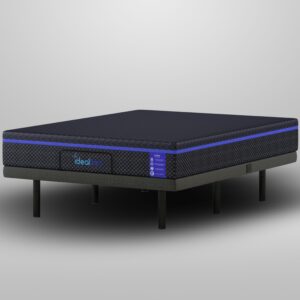 iDealBed S4 Nebula Luxury Hybrid Mattress + 4i Custom Adjustable Bed Sleep System, Comfort, Cooling & Support, Advanced Silent Operation, Massage (Medium Firm, Full)