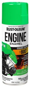 rust-oleum 366436 engine enamel spray paint, 11 oz, gloss grabber green, (pack of 1)