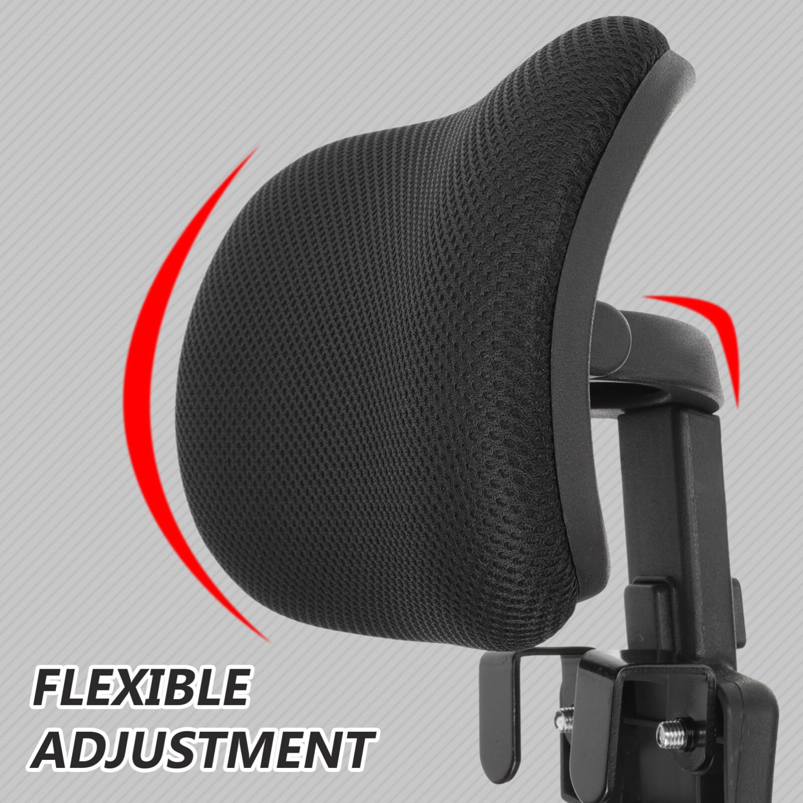 Gaming Chair Headrest Attachment Office Chair Headrest Attachment Neck Support Cushion Clip on Computer Chair Head Pillow Detachable for Ergonomic Executive Chairs Black