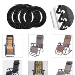 YHANDY Zero Gravity Chair Replacement Cord, Universal Replacement Laces Elastic Repair Kit for Lounge Chair,Outdoor Recliners, Anti Gravity Chair and Bungee Chairs