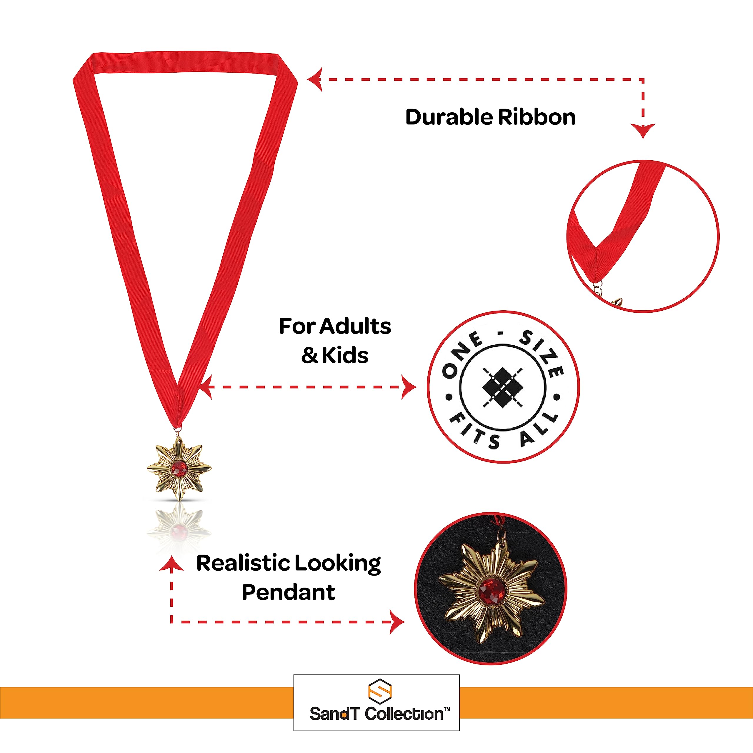 Dracula Medal with Red Ribbon