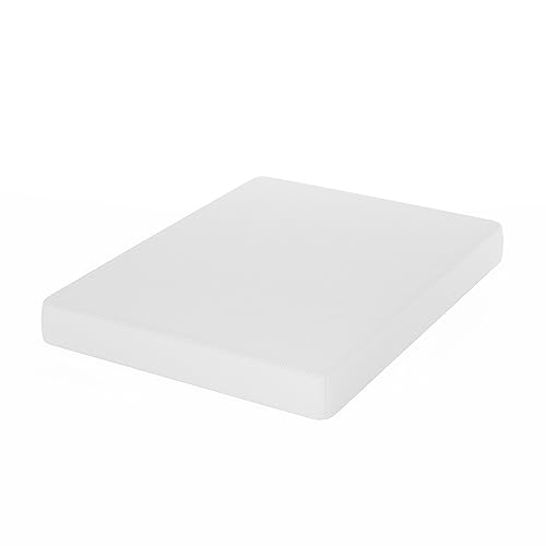 Furinno Tidur Cooling Gel Memory Foam Mattress, 8 Inch, Queen, White