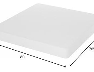 Furinno Tidur Cooling Gel Memory Foam Mattress, 8 Inch, King, White