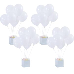 4 set white hot air balloons table centerpieces decorations for baby shower birthday party wedding bridal shower table decorations(without flowers)