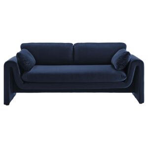 Modway EEI-6382-MID Waverly Performance Velvet Sofa, Midnight Blue