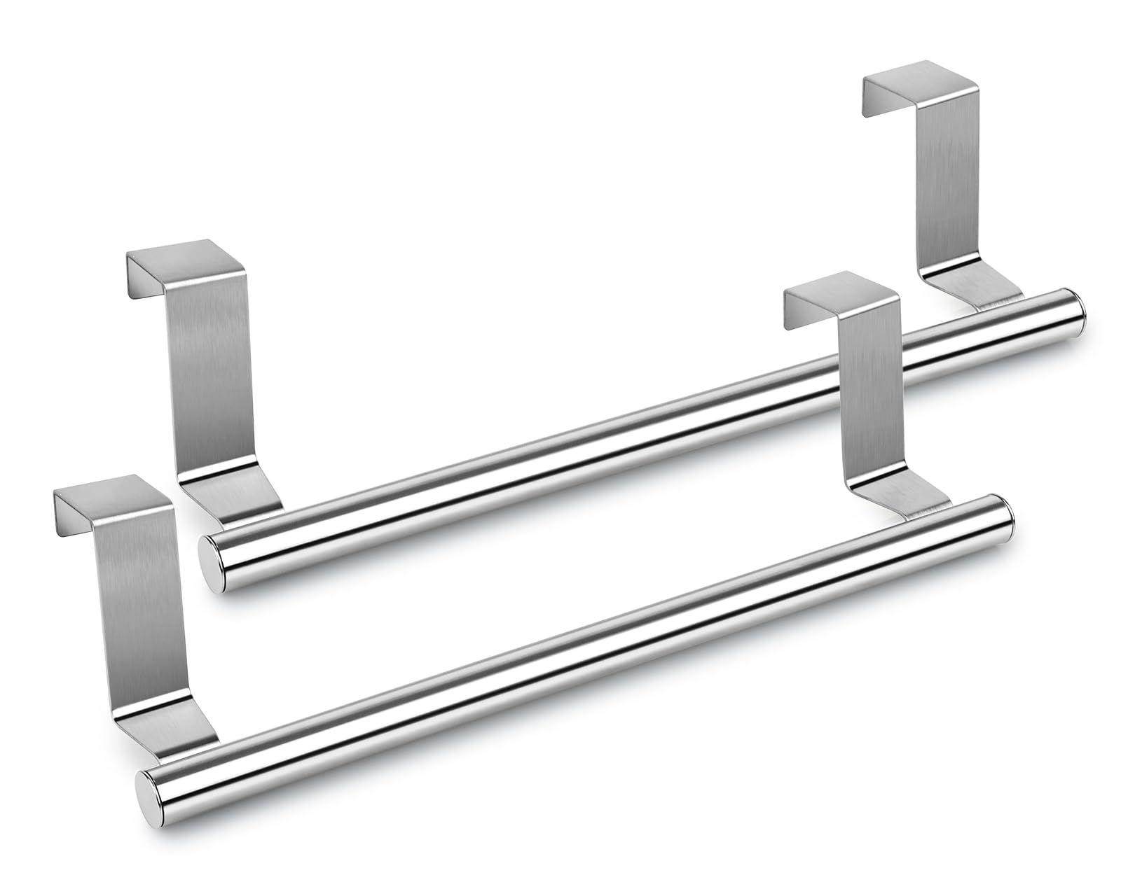 DS. DISTINCTIVE STYLE Kitchen Towel Holder Over Cabinet Door Towel Bar 2 Pieces Stainless Steel Kitchen Towel Hanger