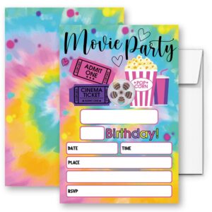 loahak movie birthday decorations, movie party celebration, movie night invitations for birthday. (088)