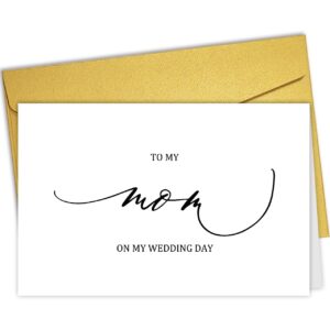 Nchigedy To My Mom On My Wedding Day Card, Wedding Day Card for Mother, Thank You Card to Mother On Wedding Day