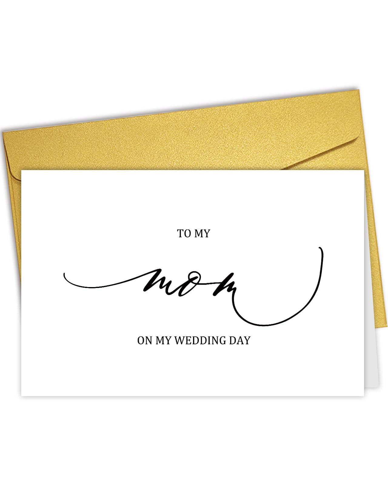 Nchigedy To My Mom On My Wedding Day Card, Wedding Day Card for Mother, Thank You Card to Mother On Wedding Day