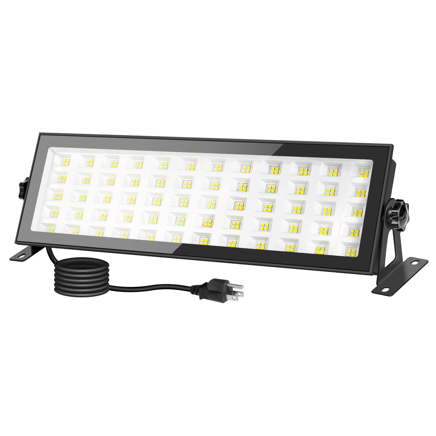 120W LED Shop Light for Garage 1000W Equiv, 10000lm LED Work Light, IP66 Waterproof Outdoor Flood Light Bar with Plug, 5000K Daylight White LED High Bay Light for Workshop Yard Garage Factory