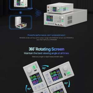 RK6006 60V 6A Adjustable DC-DC Buck Converter | 4-Digit Display | Bench Power Supply for Communication & Voltage Regulation