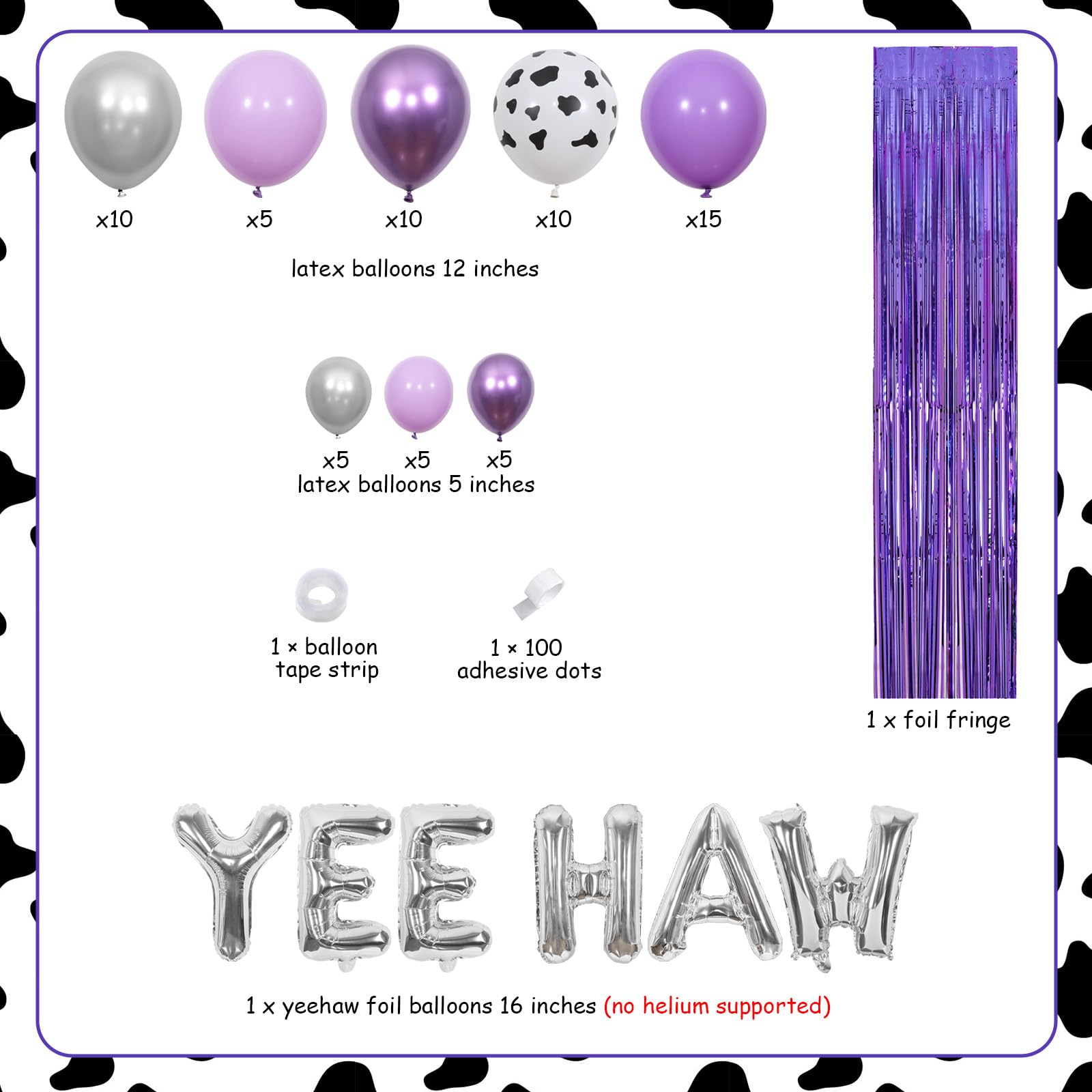 Cheereveal Cowgirl Bachelorette Party Decorations Purple, Yeehaw Bachelorette Balloon Garland Kit, Nashville Bachelorette Party Decorations Disco Cowgirl for Western Bridal Shower Party Supplies