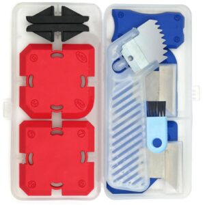 12pcs caulking tool kit, professional silicone profiling kit with sealant finishing tools and caulk removal tools