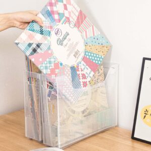 12x12 Paper Storage Organizer, Scrapbook Paper Storage Organizer, Scrapbook Storage Bin for 12" x 12" Paper- 2 Pack