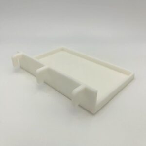 Hautico 3 Units of Storage Shelves, Peg Boards Accessories Compatible with IKEA Skadis System for Books, Wallets, Coins or Mini Toys, 3D Printed (White, 4"X2.4" (10cm X 6cm))