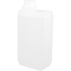 baluue 1l plastic jug bottle, high capacity hdpe plastic gallon jug with leak-proof screw-on cap empty refillable water jug food grade liquids container for water sauces soaps detergents