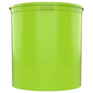 90 dram cr plastic packaging pop top containers - child resistant travel holder vial bottles - 60 qty (lime green)