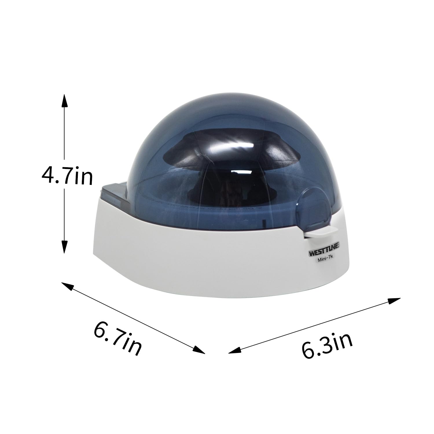 WEST TUNE 7000 RPM Microcentrifuge，Lab Benchtop Centrifuge.Mini Centrifuge Machine with Low Noise,2 Rotors for 0.2/0.5/1.5/2ml Centrifuge Tubes and PCR Strips